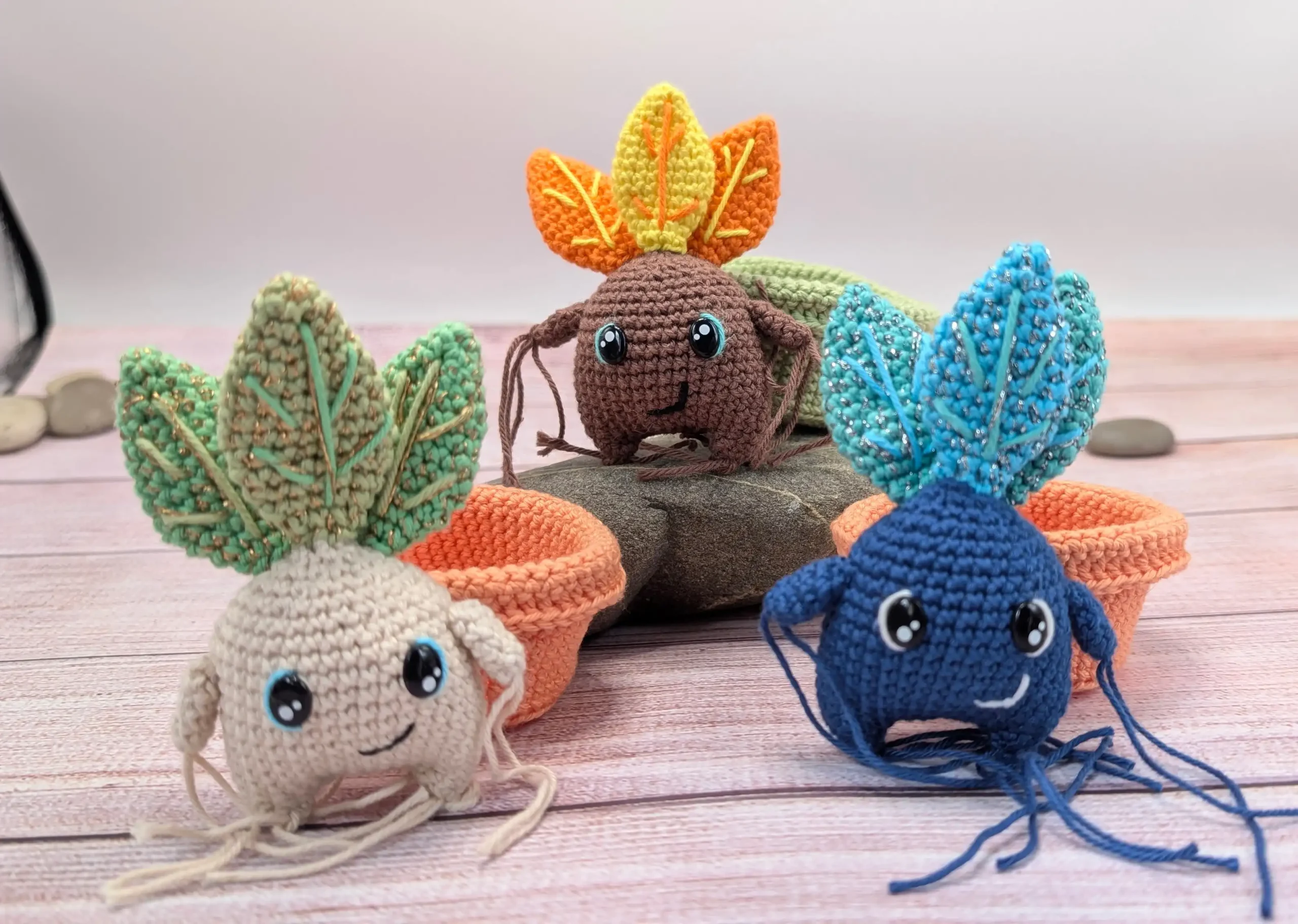 Mandragore, amigurumi kawaii fait main au crochet - La Mu's heure